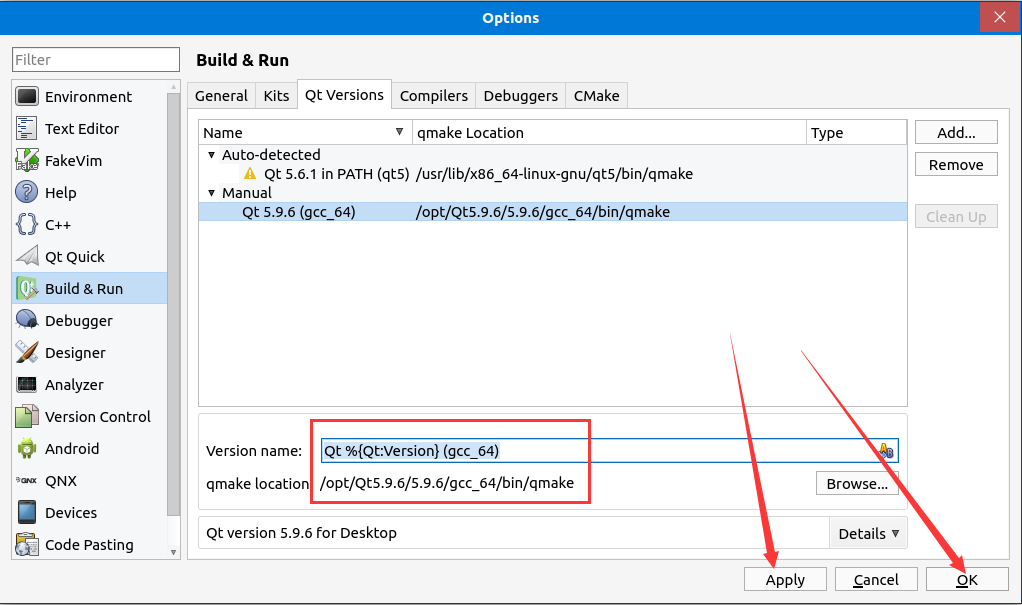 Ubuntu 下 QT手动配置编译器步骤_qmake路径d: lqt \5.0.2hmsvc2010'bi n\qmake. exe 没有这个-CSDN博客