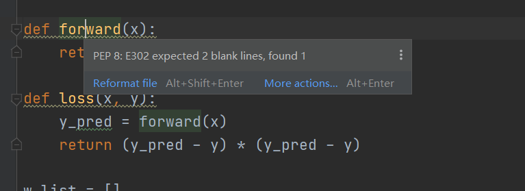 pycharm报错--expected 2 blank lines, found 1-CSDN博客