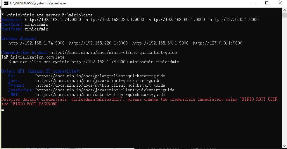 Windows 10安装Minio 文件服务器_windows 中 minio web配置永久访问-CSDN博客