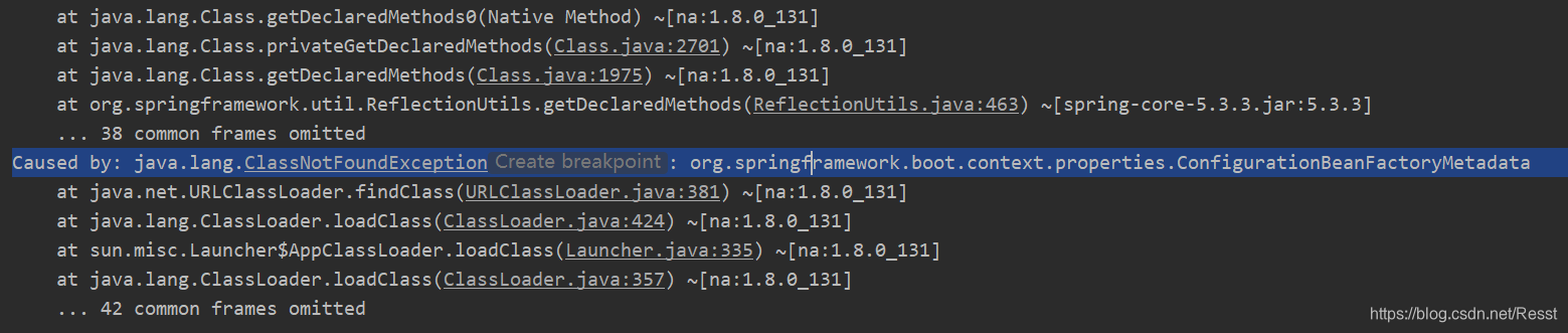 Springboot 整合eureka 报错 Java Lang Classnotfoundexception Euraka启动类启动报错方法抛出 Java Lang