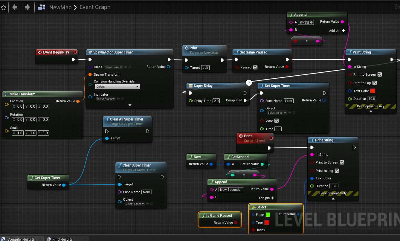 UE4 不受游戏暂停影响的Timer /Delay C++蓝图都能用_ue4中断 delay-CSDN博客