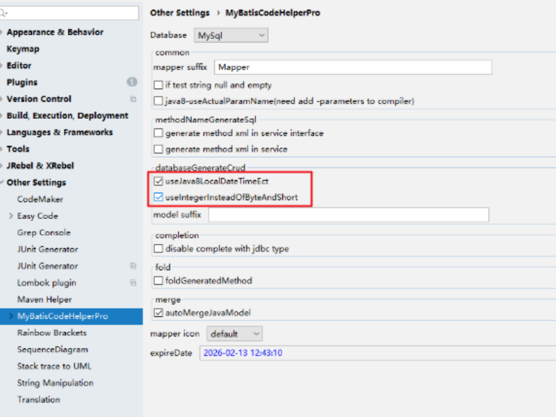 idea使用MyBatisCodeHelperPro插件生成代码_mybatiscodehelperpro 插件配置生成代码模版-CSDN博客