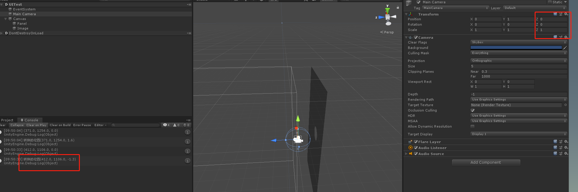 Unity屏幕坐标转UI局部坐标_unity当canvas 有render camera 时的 屏幕坐标转局部坐标-CSDN博客