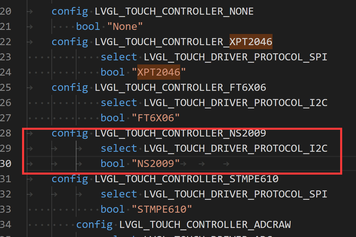 ESP32 LVGL GUI开发 idf.py menuconfig 添加新的触摸芯片菜单-CSDN博客