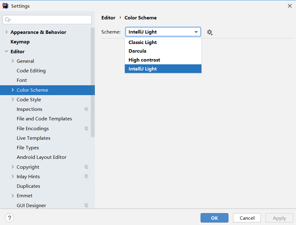intellij idea 修改背景颜色（黑色or白色）_lntellj改 颜色-CSDN博客