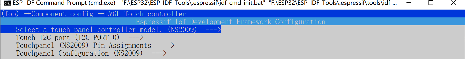 ESP32 LVGL GUI开发 idf.py menuconfig 添加新的触摸芯片菜单-CSDN博客