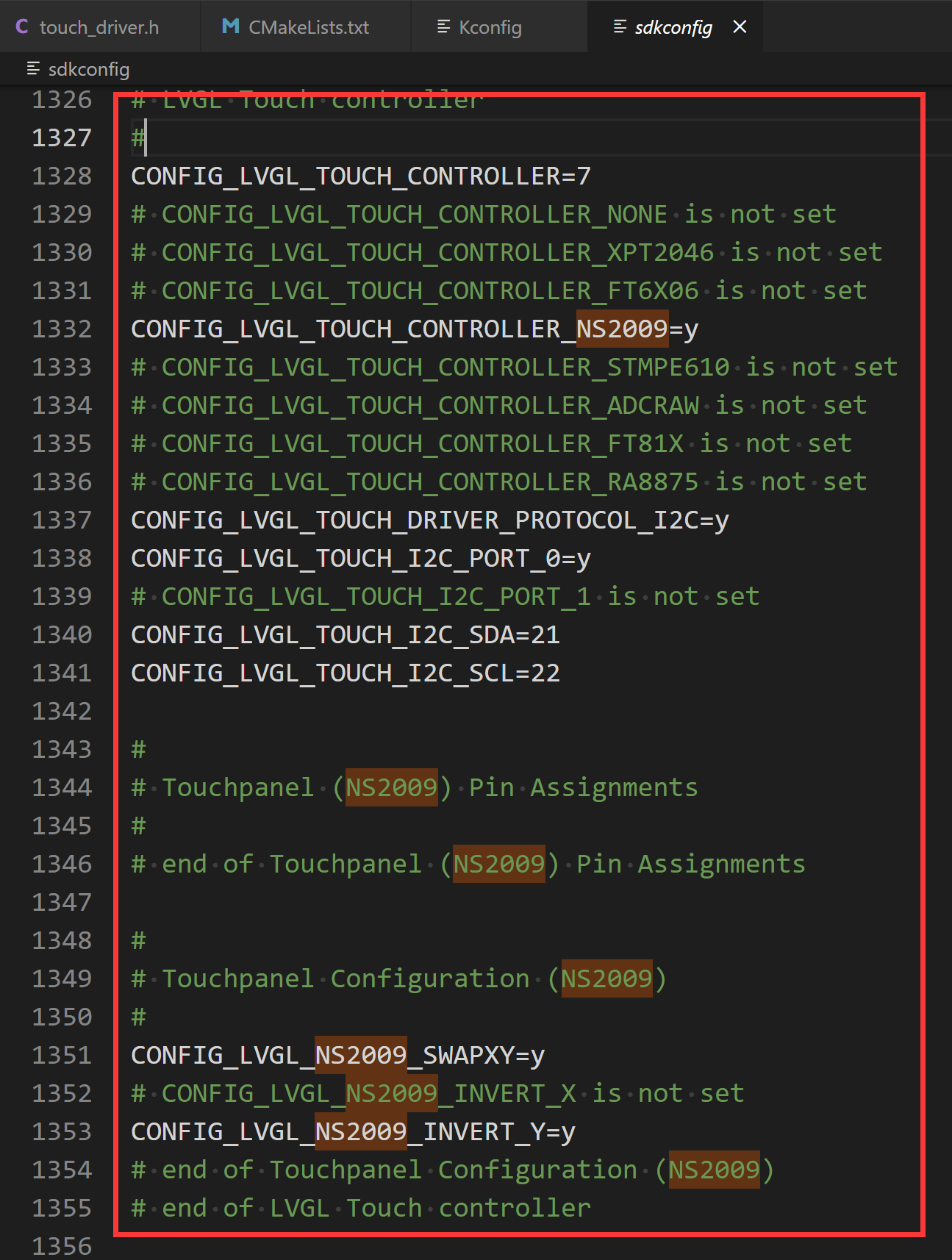 ESP32 LVGL GUI开发 idf.py menuconfig 添加新的触摸芯片菜单-CSDN博客