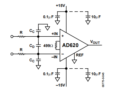 AD620-仪表放大器-快速上手使用_ad620放大倍数-CSDN博客