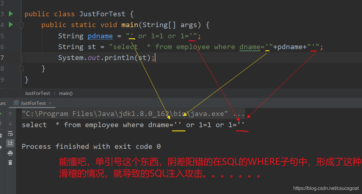 Jdbc入门六:sql注入攻击:什么是sql注入攻击?;java中引号嵌套的分析;sql注入攻击的原理 Jdbc Csdn博客