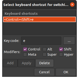 【ubuntu】20.04下 Ctrl+Shift+E 无法使用 terminator 分屏问题解决_control+shift+e被占用-CSDN博客