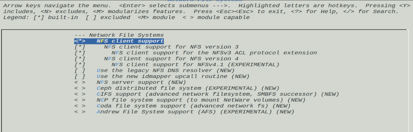 mount: mounting 192.168.xx.xxx:/home/nfs on /mnt/ failed: No such device_mount: mounting failed ...