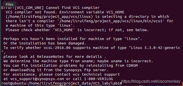 vcs安装问题记录 Ubuntu16.04.4_failed to open the tcp port number in the license.-CSDN博客