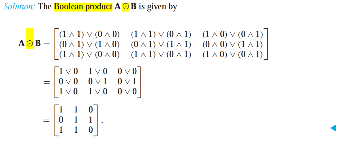 离散数学 2.6 Matrices_boolean product-CSDN博客