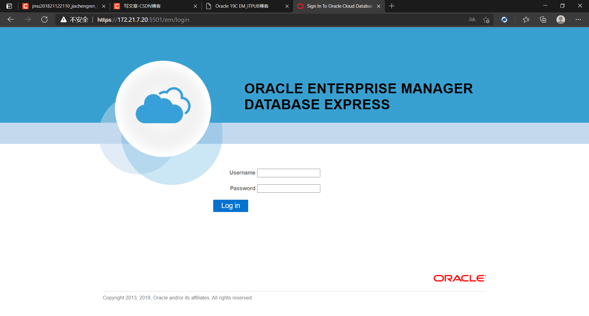 Oracle 实验：OEM的使用_oracle 19c oem-CSDN博客