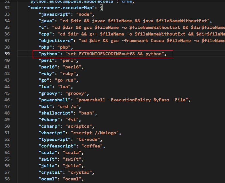 Python Vscode Runcode 输出中文乱码 解决方案runcode插件乱码python Csdn博客