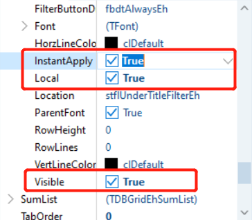 TDBGridEh的自带数据筛选功能_dbgrideh 列复选过滤-CSDN博客