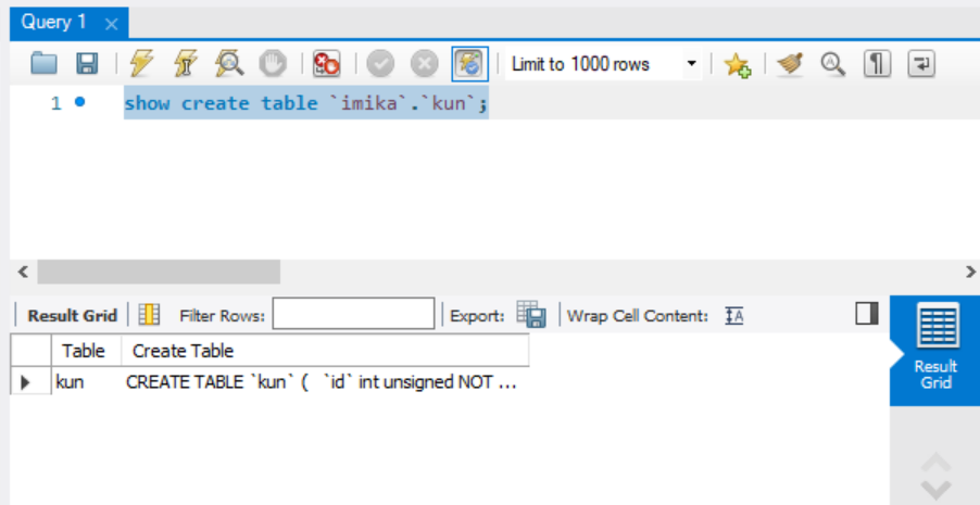 Mysql workbench查看建表语句-CSDN博客