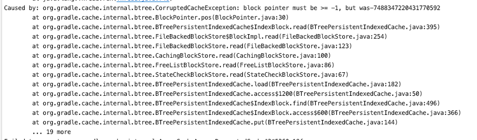 androidstudio 编译异常汇总_caused by: org.gradle.cache.internal.btree.corrupt-CSDN博客