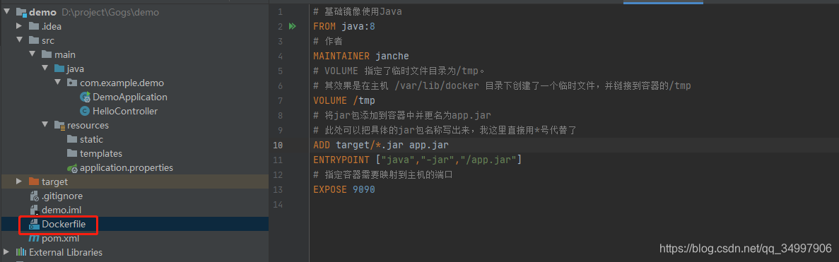 Idea一键将springboot项目打成docker镜像并部署怎么将java程序打到douck Csdn博客