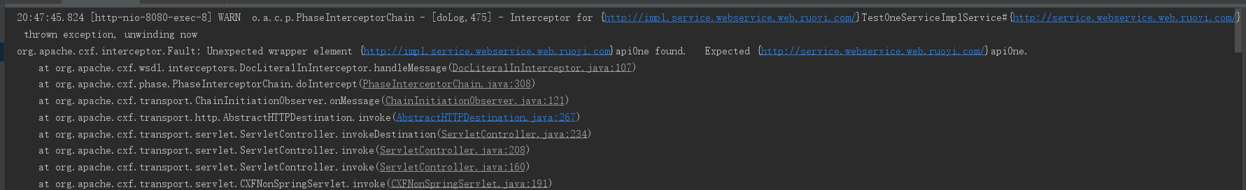 webservice接口调用异常两种（Unexpected wrapper element，Unmarshalling Error: 意外的元素）-CSDN博客