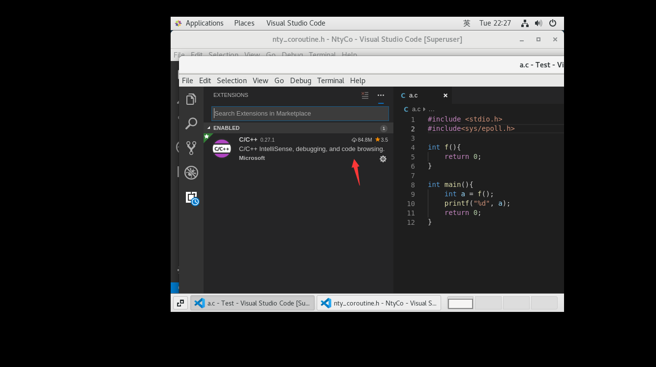 centos7下c/c++环境搭建 1.安装vscode 2.下载插件 3.调试 4.直接运行代码ctrl+F5 5.gcc编译多个文件及其task.json配置 及其 C++ 用g++编译 ...
