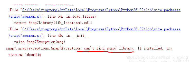 Python Snap7安装各种报错try Running Ldconfig Csdn博客