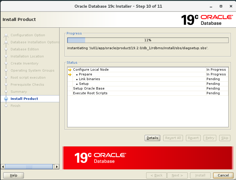 【OracleDB】CentOS 7.5中安装Oracle Database 19c单实例过程_[ins-35955] the database software home () is ...