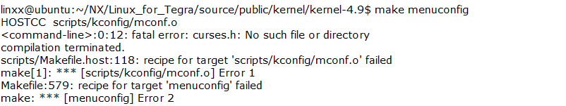 ＜command-line＞:0:12: fatal error: curses.h: No such file or directory 报错解决方法_command-line ...
