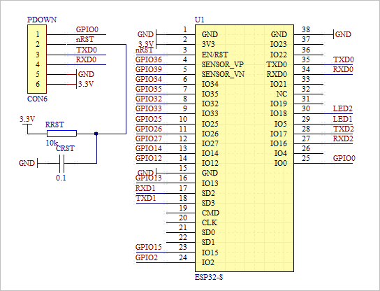 Esp32 S模块转接板设计与实现esp32原理图 和 封装库 Csdn博客 1126