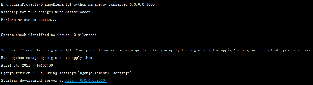 Python 基于web框架django 前端框架vuejs Elementui 实现前后端分离项目环境搭建指南django Elementui Csdn博客