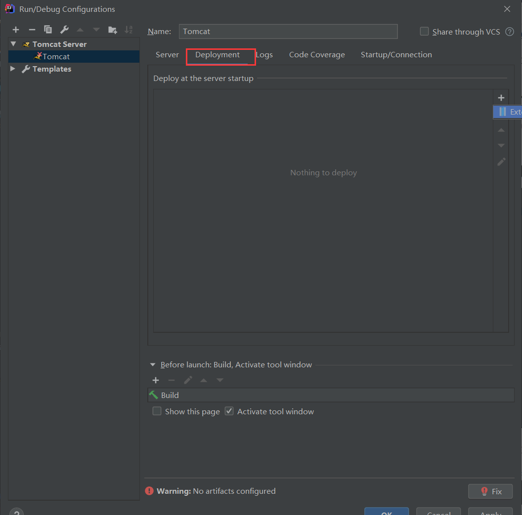 如何在IDEA中配置Tomcat，解决配置时No Artifacts Configured问题-CSDN博客