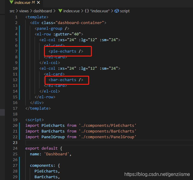 Vue Element Admin 利用echarts做数据展示以及自适应屏幕和统计插件(七)vue Element Admin 饼图 Csdn博客