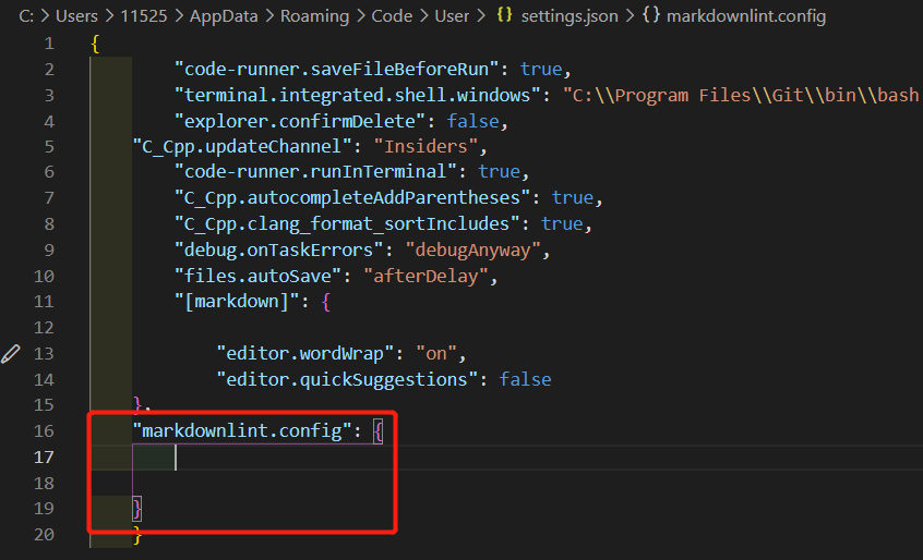 去除VScode编写markdown时的小黄线_vscode lua 黄线-CSDN博客