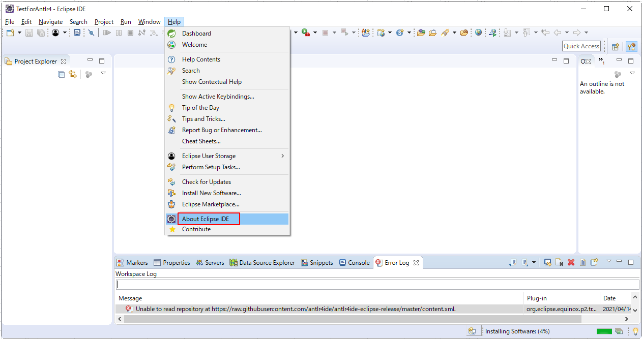 【Eclipse+Antlr4之02】Eclipse中安装Antlr4(下载后本地安装)_antlrdt eclipse 离线安装-CSDN博客