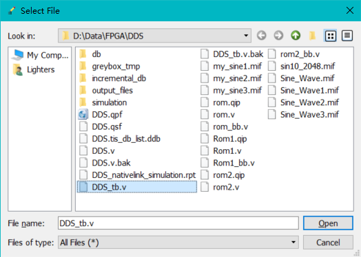 基于FPGA用VerilogHDL设计实现DDS直接频率合成的详细步骤（QuartusII调用ModelSim进行仿真详细步骤）_基于fpga的直接数字频率合成器（dds）设计过程及 ...