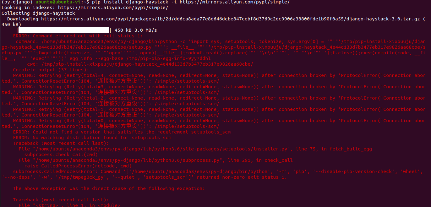 安装django-haystack遇到的问题_ubuntu安装不了django-haystack-CSDN博客
