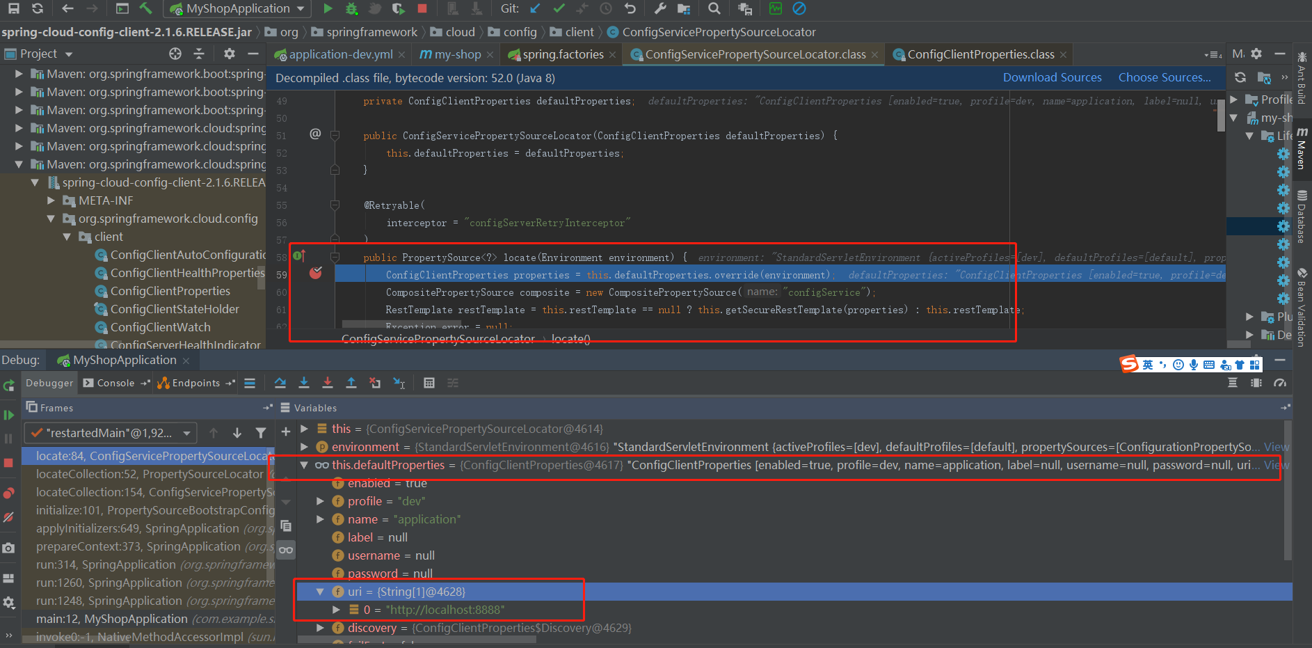 Spring Cloud Config 启动报错: c.c.c.ConfigServicePropertySourceLocator : Could not locate ...