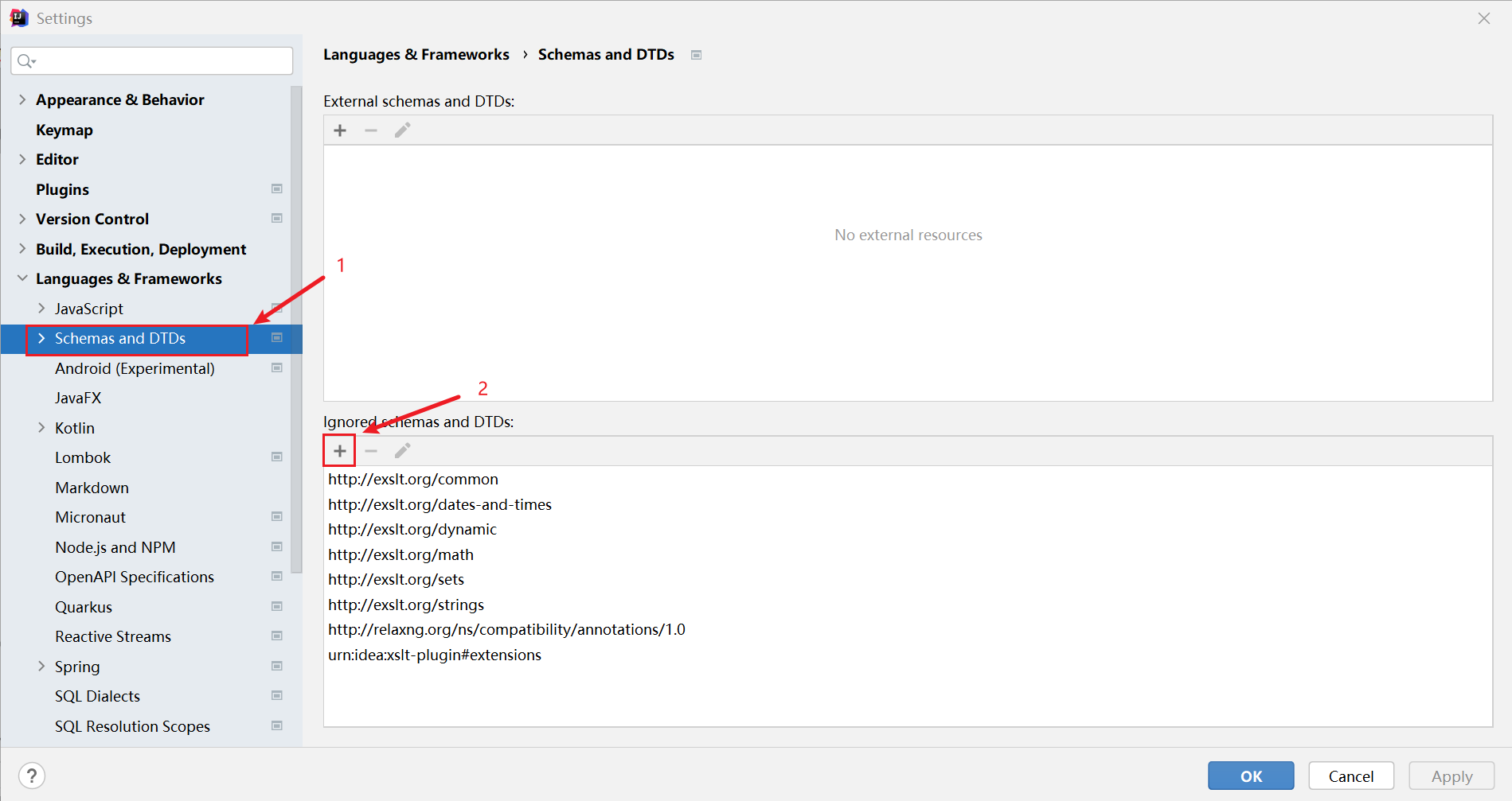 URI is not registered (Settings | Languages & Frameworks | Schemas and DTDs）-CSDN博客