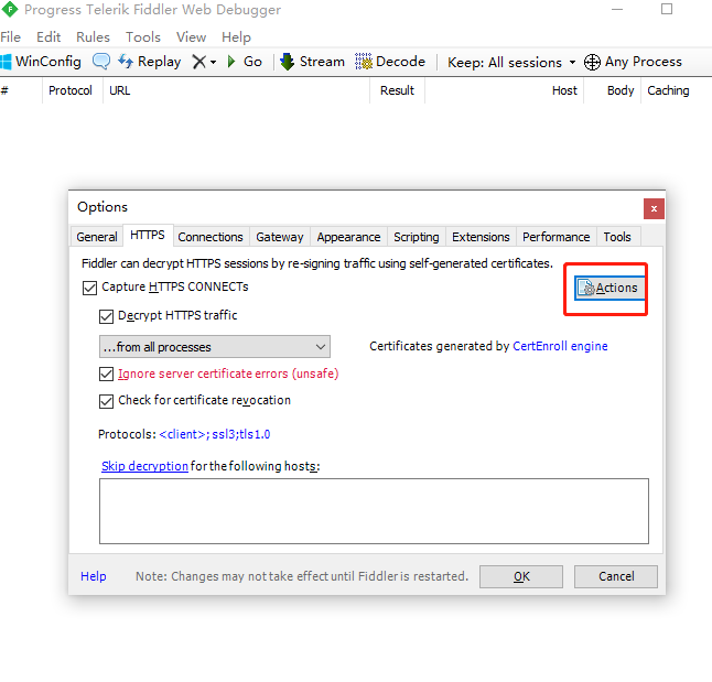 fiddler启动后浏览器不能上网问题解决_打开fiddler后浏览器上不了网-CSDN博客