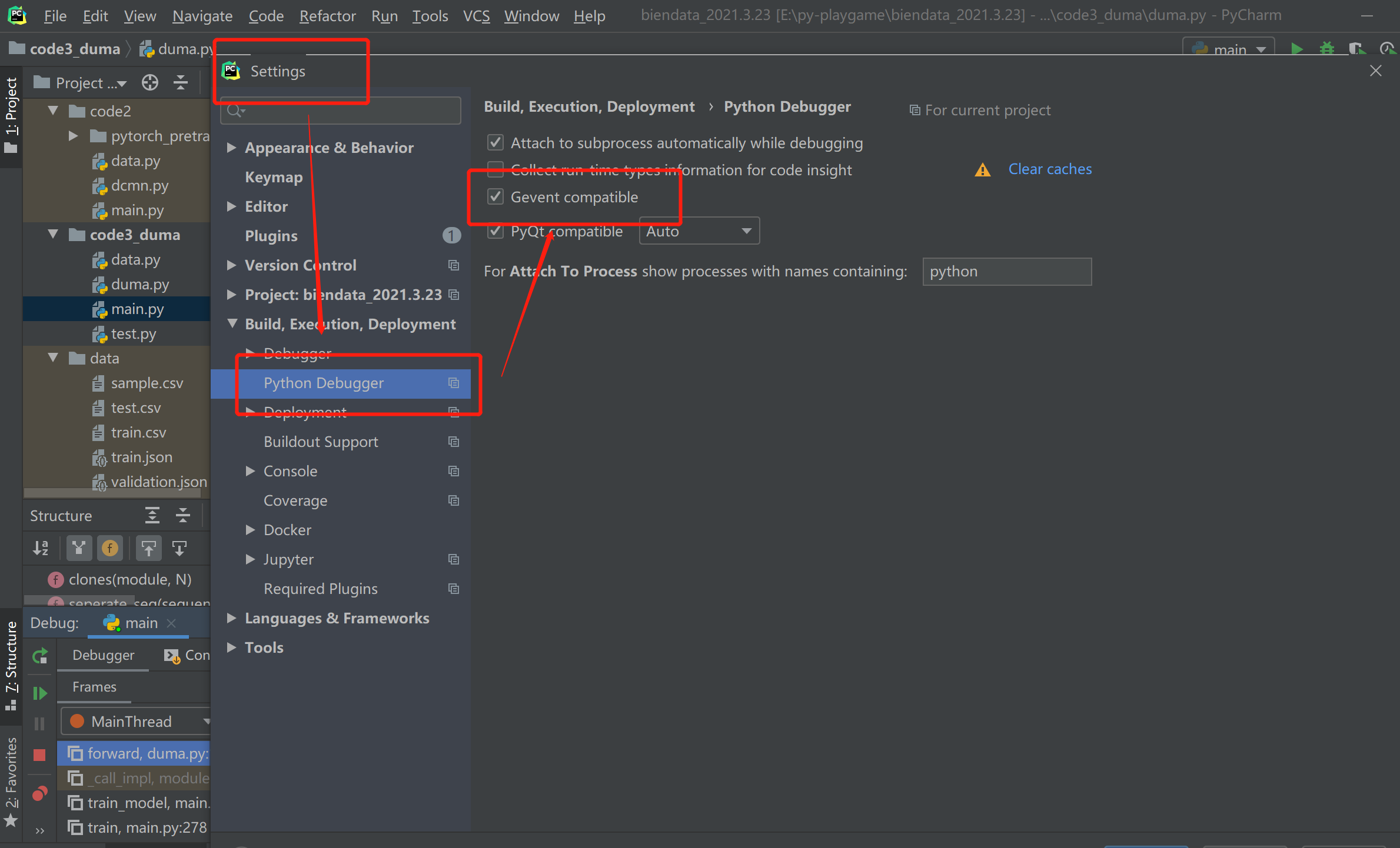 pycharm连接远程服务器进行debug，一直出现collecting data，不显示内容_pycharm 在服务器上远程debug,可以执行,但是获取不到数据-CSDN博客