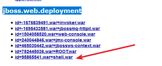 【vulhub】Jboss4.x_后台上传war包getshell_jboss控制台默认口令-CSDN博客