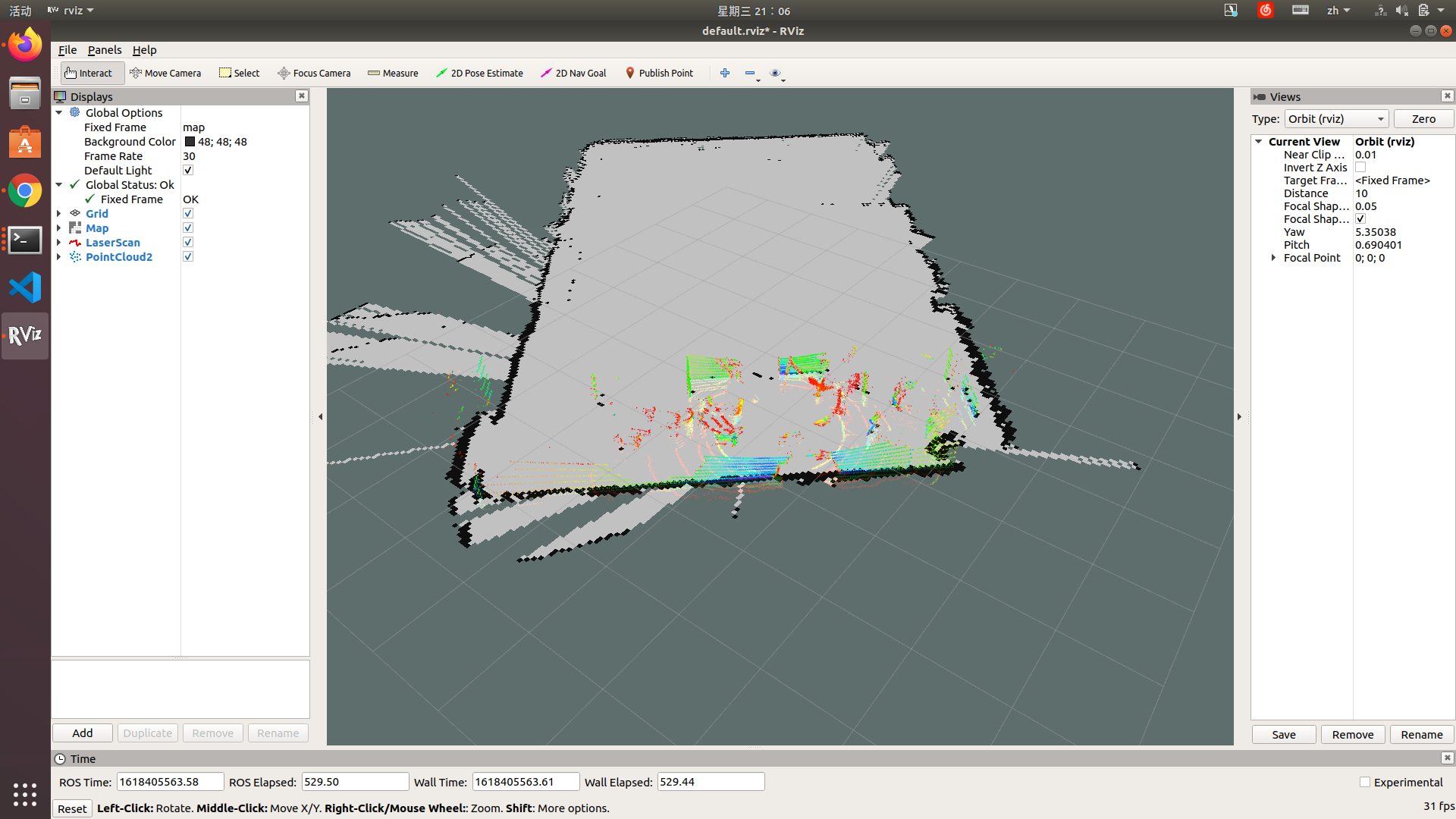 VLP-16激光雷达结合Gmapping算法进行实时建图_vlp16使用gmapping构建二维栅格地图-CSDN博客