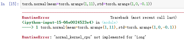“normal_kernel_cpu“ not implemented for ‘Long‘_normal kernel cpu not implemented for long-CSDN博客