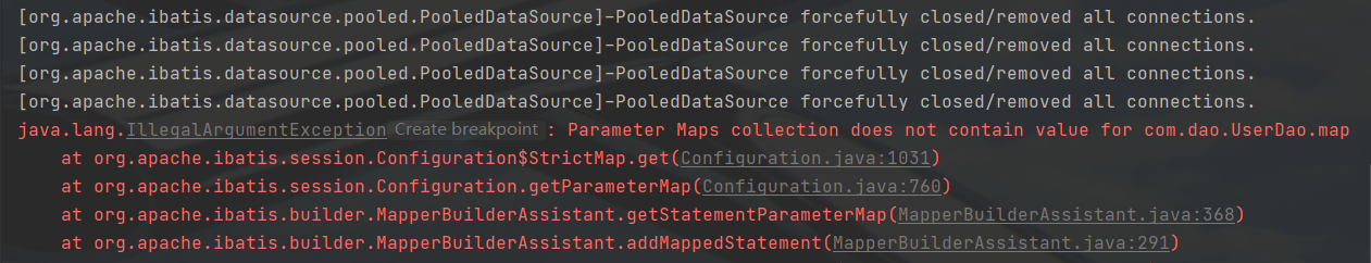 Parameter Maps Collection Does Not Contain Value For Comdaouserdaomap Csdn博客 