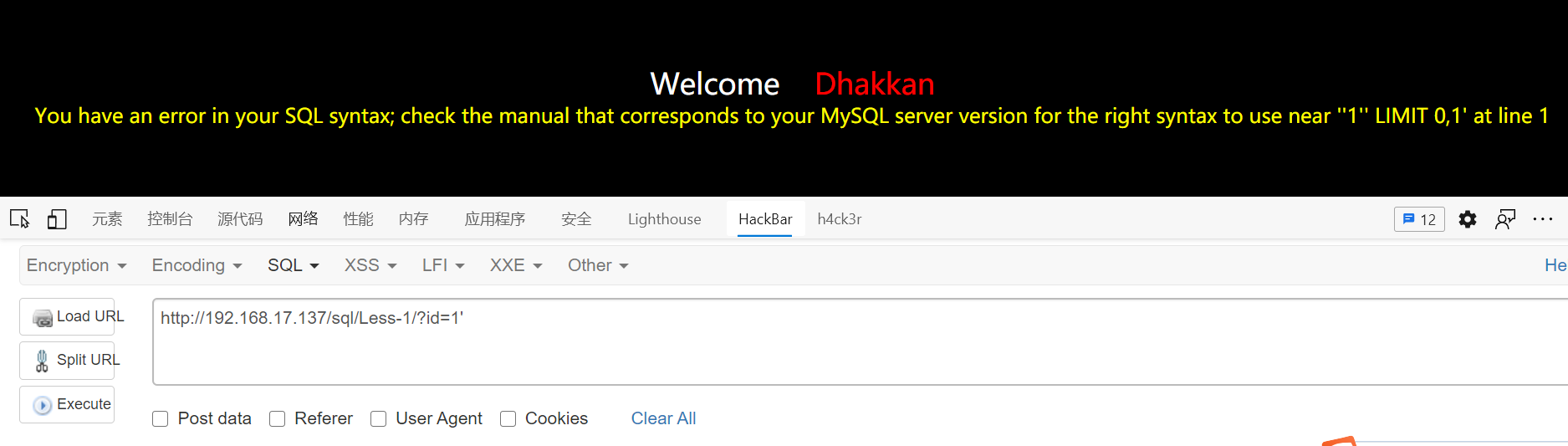 SQL注入-报错注入_and updatexml(1,concat(0x7e,(select database()),0x-CSDN博客