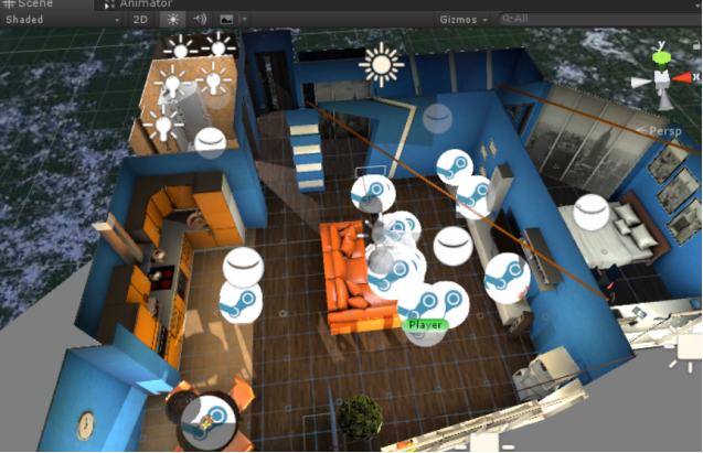 基于unity+HTC VIVE的室内漫游交互（教你如何“无代码”VR交互）_unity vr展厅漫游交互源码-CSDN博客