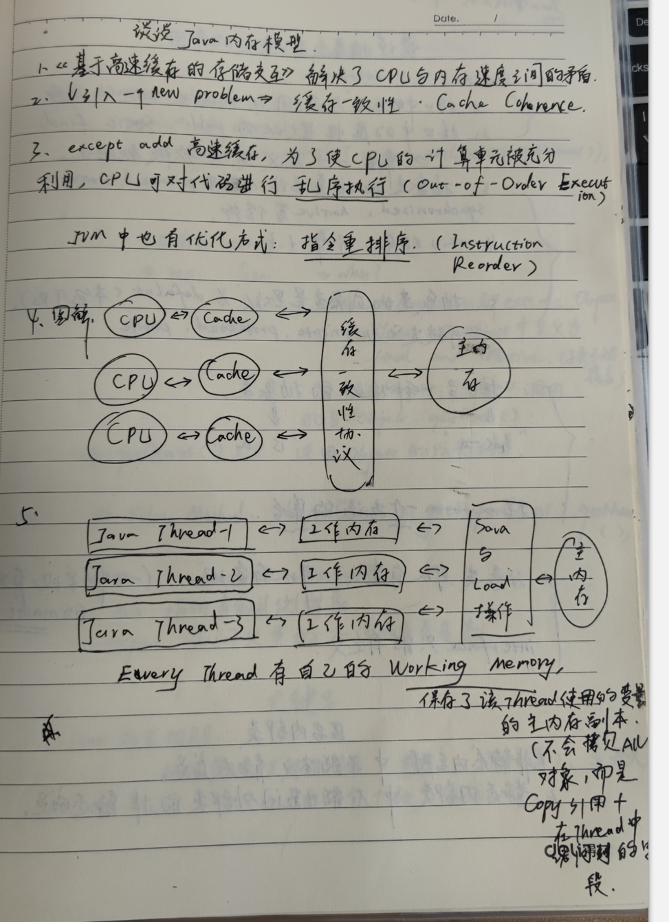 手写笔记18：谈谈java内存模型？ Csdn博客 