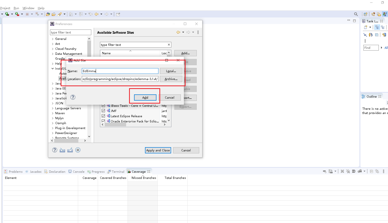 JUnit之EclEmma覆盖率工具（安装、使用）-CSDN博客