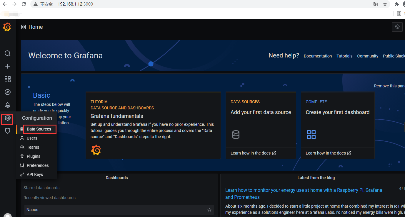 Nacos监控部署配置(数据采集:prometheus,grafana:面板展示)_/nacos/actuator/env-CSDN博客