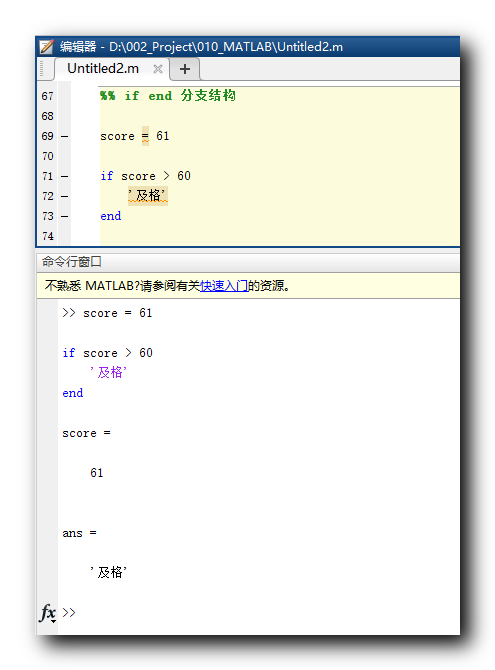 【MATLAB】流程控制 ( 循环结构 | for 循环 | while 循环 | 分支结构 | if end 分支结构 | if else end 分支结构 | switch case 分支 ...